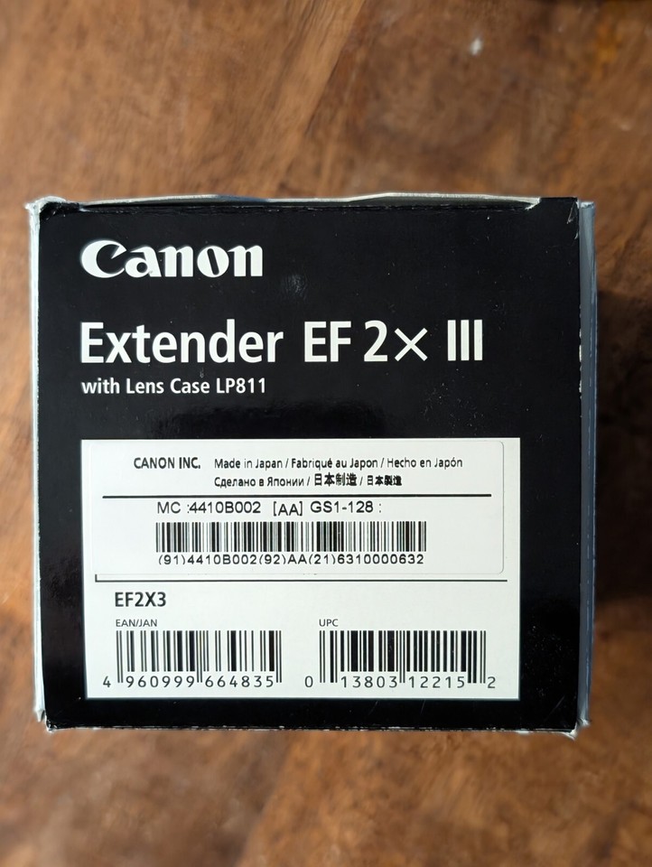 Canon Extender EF 2X III with Lens Case LP811 | eBay