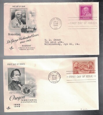 4 1948 FDC 150TH MISSISSIPPI OREGON CENTENNIAL GOLD DISCOVERY ...