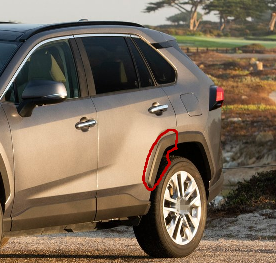 For Toyota RAV4 2019-22 Rear Left Wheel Eyebrow Arches Fender Flares | eBay