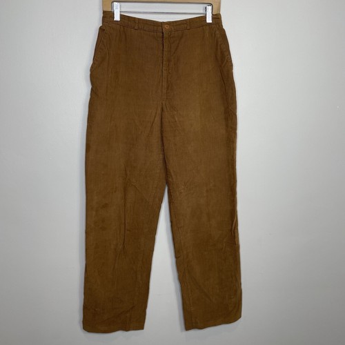 Calvin Klein 80s VTG Womens Brown Corduroy Straight Leg High RisePants ...