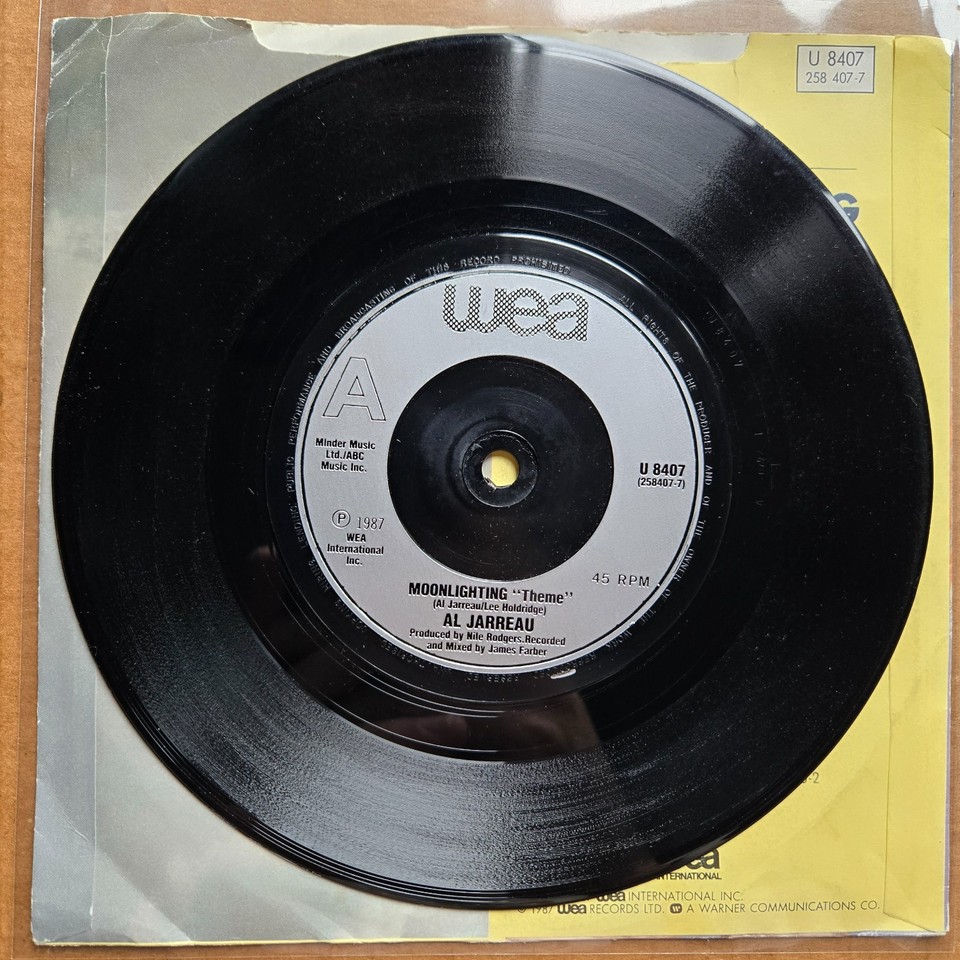 AL JARREAU Moonlighting UK IMPORT R&B POP WEA 45 7" Vinyl Record | eBay