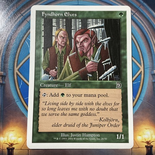 Fyndhorn Elves 26/50 Deckmasters MTG Magic The Gathering Green | eBay