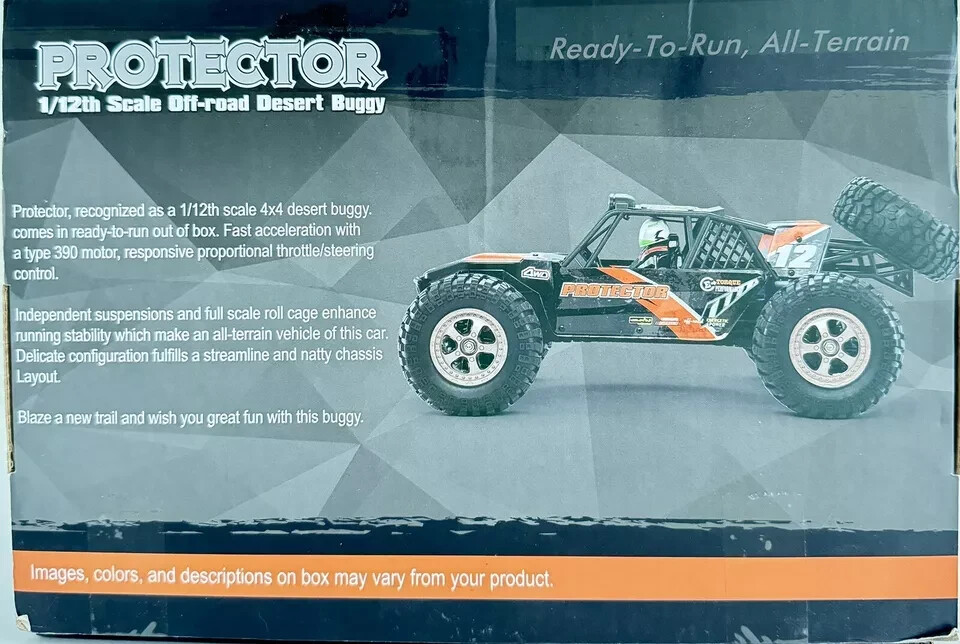 HAIBOXING Remote Control Car 1:12 Scale 4x4 RC Protector RTR Open Box ...