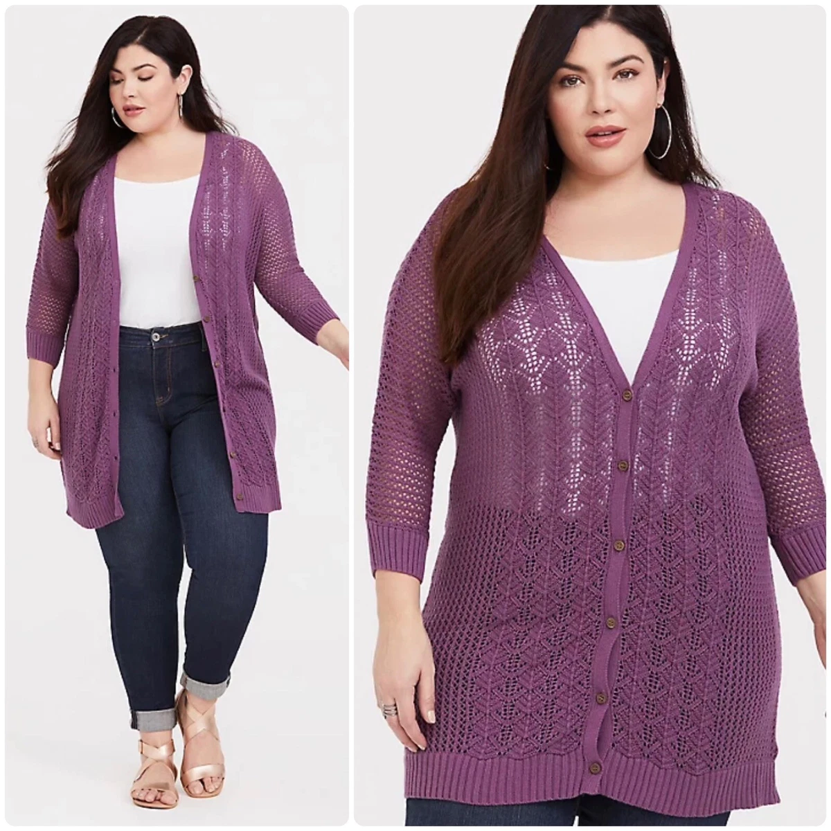 Plus Size Boyfriend Sweater Cardigan