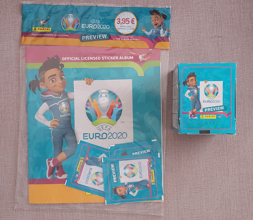 PANINI EM UEFA EURO 2020 PREVIEW - STARTER PACK FR ED + BOITE 60 ...
