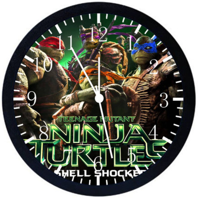 Teenage Mutant Ninja Turtles Black Frame Wall Clock A473 | eBay