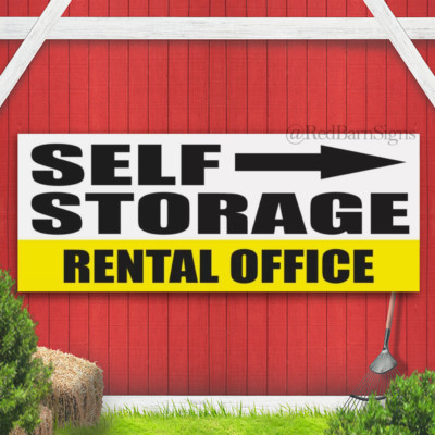 SELF STORAGE RENTAL OFFICE Advertising Banner Vinyl Sign | eBay