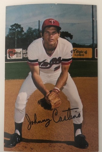 1980 JOHN CASTINO Minnesota Twins Team Issue Postcard w/ facsimile ...