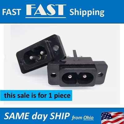 AC adapter jack figure 8 style adapter FEMALE - for electronics ...