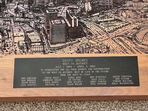 Nevin Robinson Golden Triangle Pittsburgh Wood Engraved United Parcel ...