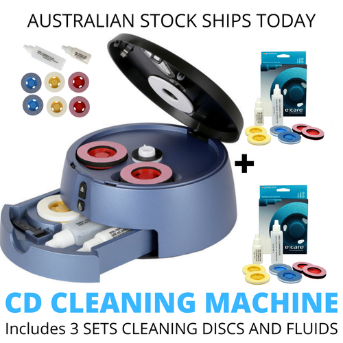 CD DVD Cleaning Polish Repair Machine + 3 Sets Polishing Discs EXPRESS ...
