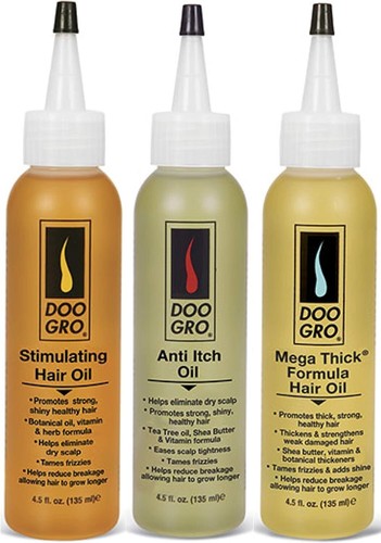Doo Gro Stimulating Growth Oil, Anti Itch Growth Oil and Mega Thick 4 ...