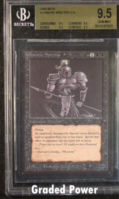 Beta Hypnotic Specter BGS 9.5 (7633) QUAD Magic MTG | eBay