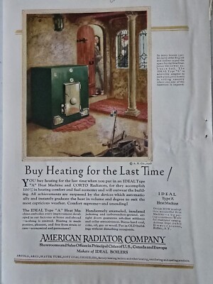 1926 American Radiator Company buy heating for last time color vintage ...