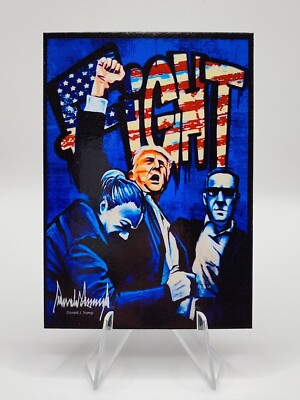 Donald Trump Custom Trading Card - Fist Of The Free | eBay
