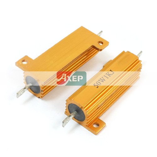 A 2 Pcs 50W 1K Ohm Axial Wirewound Aluminum Clad Resistor | eBay Australia