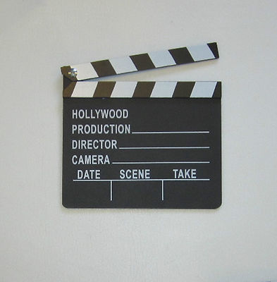 1 NEW MOVIE DIRECTOR'S CLAPBOARD PROP HOLLYWOOD CLAPPER CHALKBOARD ...