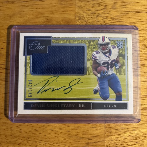 2019 Panini One - #28 Devin Singletary /149 Autograph Buffalo Bills RPA ...
