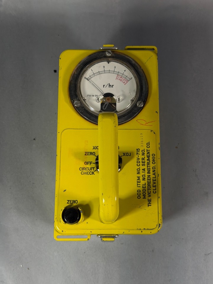 Vintage 1960s Civil Defense Geiger Counter, OCD Item No. CDV-715, Model ...