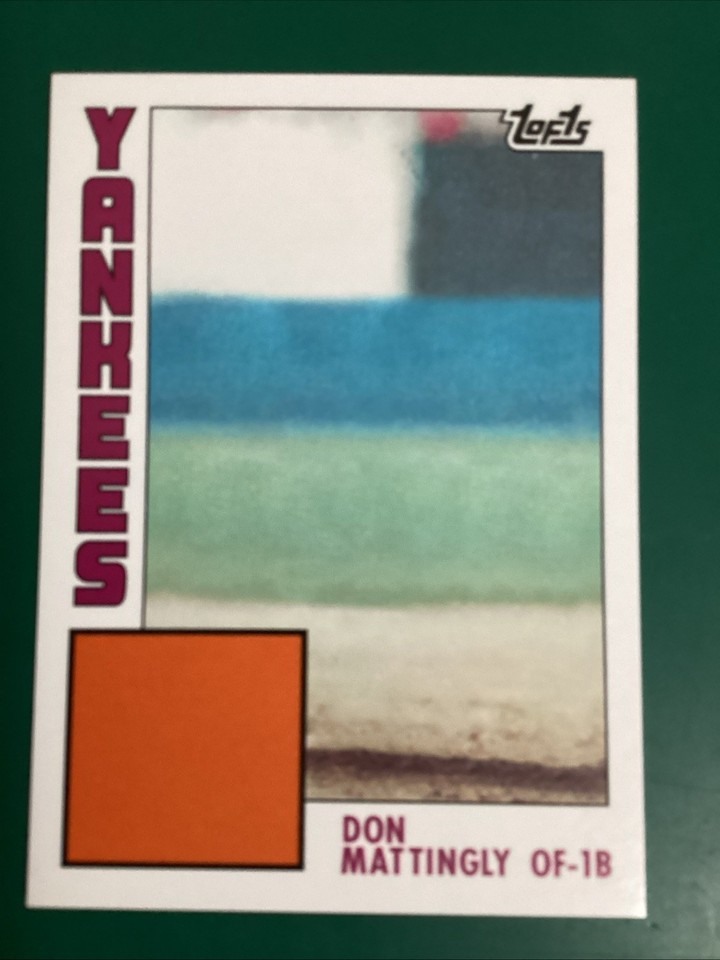 1984 Topts #8 Don Mattingly Rookie Card Variation ~ U Pick 1~ 4 styles ...