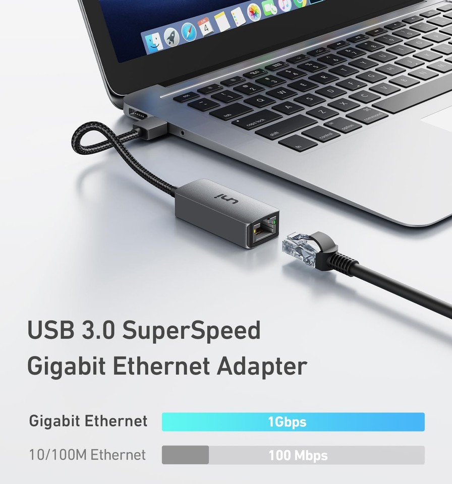 USB Ethernet Adapter 3.0 1000Mbps LAN Adapter USB RJ45 Adapter aus ...