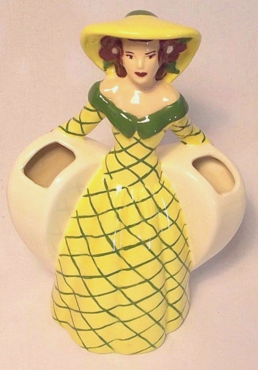 1960's MATTIE KAY OF CALIFORNIA POTTERY 9-1/4" DOUBLE BUD VASE ...