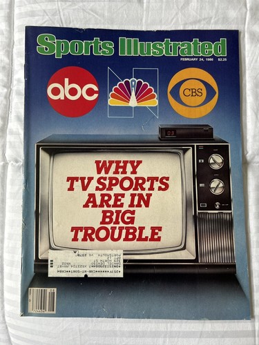 SI Sports Illustrated February 24, 1986 TV Sports in Big Trouble | eBay
