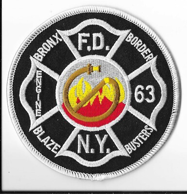 New York City Fire Department (FDNY) Engine 63 Bronx Patch V3 | eBay