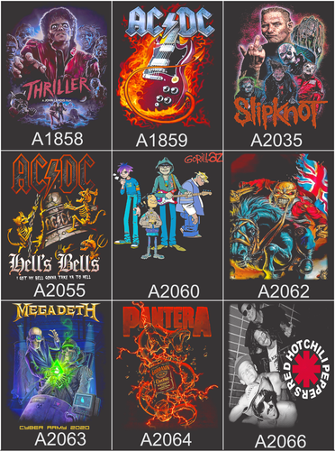 Lot of 3 Mens Rock Band Graphic T-Shirts Music Tee Bundle Concert Tour ...