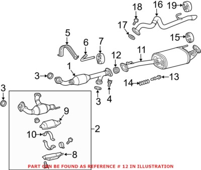 Genuine OEM Exhaust Muffler Gasket 1745131020 For Toyota | eBay