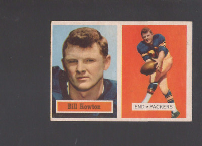 1957 Topps Football Card #33 Bill Howton-Green Bay Packers Ex Mint Card ...