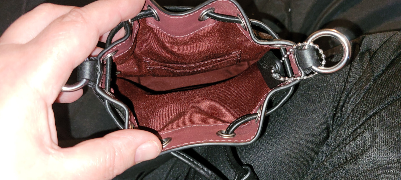 Coach Mini Dempsey Drawstring Bag - Gem