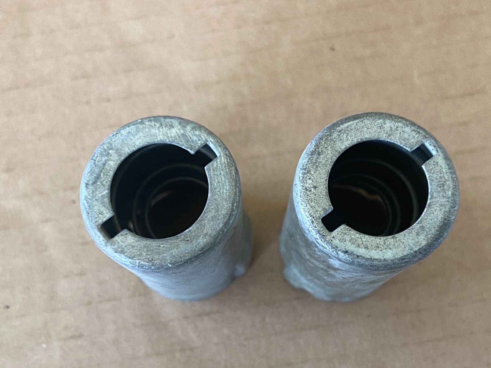 2 Vintage J-Slot Vacuum Tube Shield Covers for 9-pin tubes 12AU7 etc #L ...