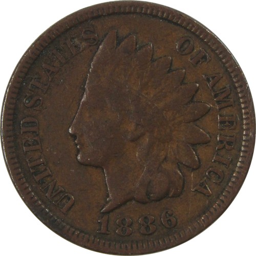 1886 Type 2 Indian Head Cent VF Very Fine Penny 1c Coin SKU:I13967 | eBay