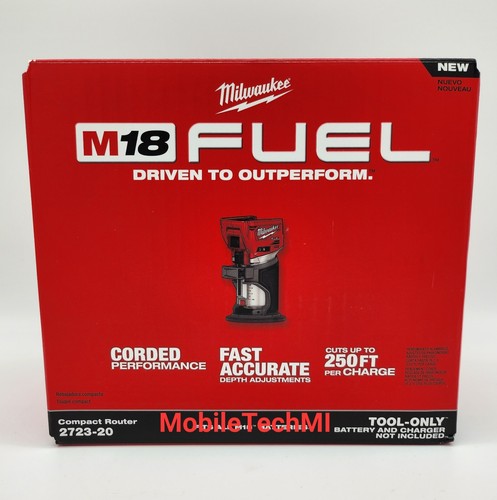 Milwaukee M18 FUEL Compact Router SEALED 2723-20 18V Brushless - Tool ...