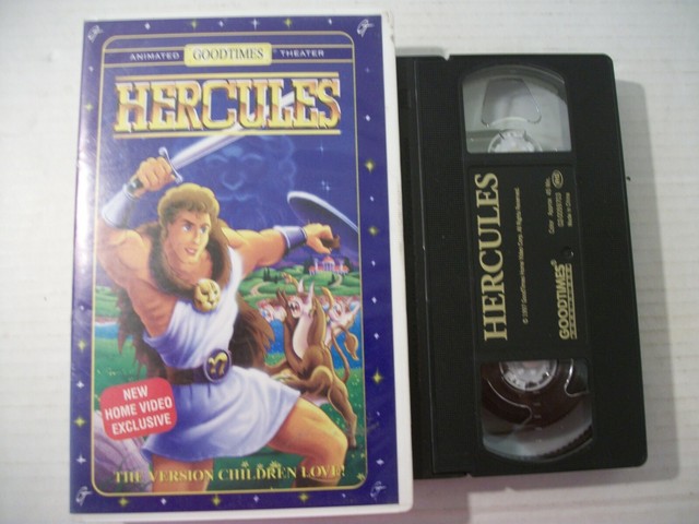 Goodtimes VHS Hercules Animated Theater RARE 1995 The Version Children ...