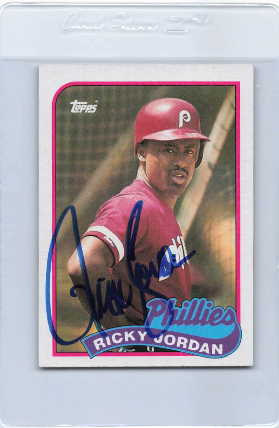 1989 Topps #358 Ricky Jordan Phillies Signed Auto *F4867 | eBay