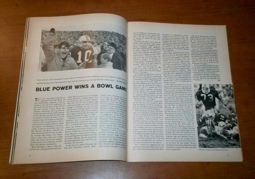 1967 Sports Illustrated BRIAN DOWLING ! YALE beats HARVARD wins IVY ...