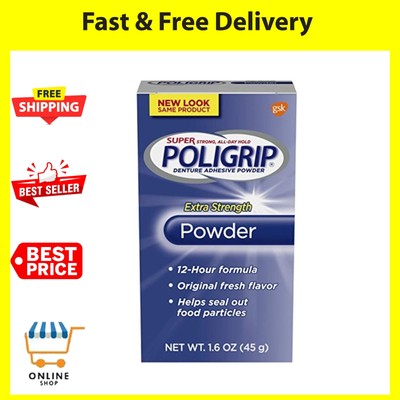 Poligrip Denture Adhesive Fixative Powder 45g (Alternative to Ultra ...