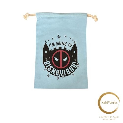 New Small Planet Marvel Deadpool Wolverine Drawstring Bag Disneyland ...