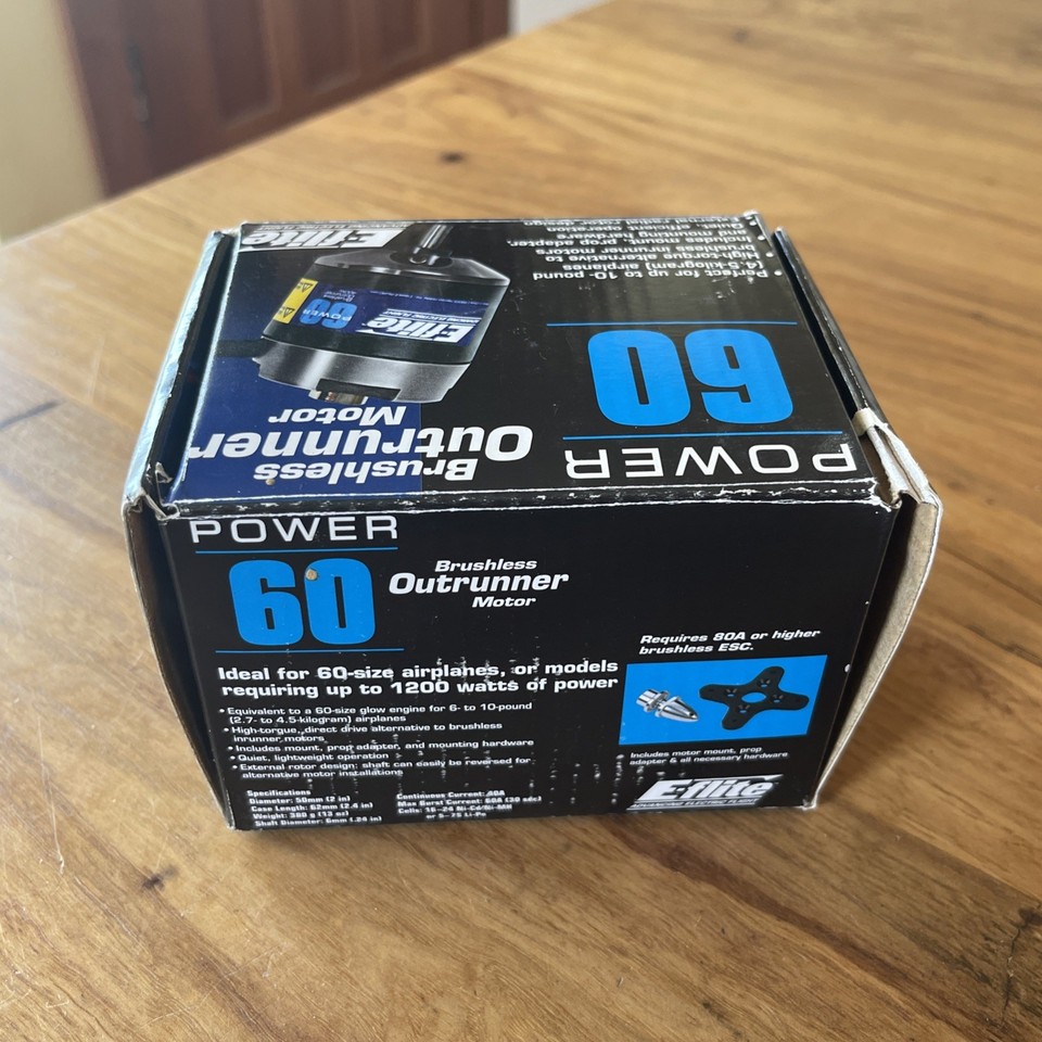 Eflite E-Flite Power 60 Brushless Outrunner RC Airplane Motor 400Kv ...