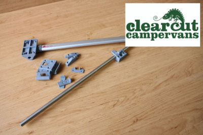 CAMPERVAN SLIDING TABLE RAIL WITH FOLDING TABLE LEG, MOTORHOME, CARAVAN ...