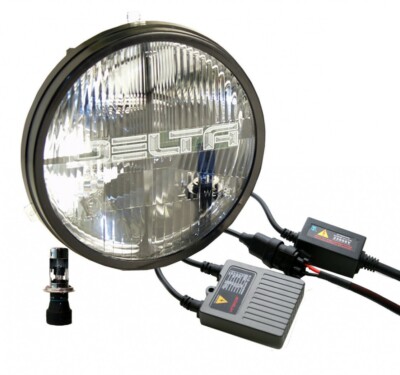 Jeep JK Quad-Bar Armored HID Headlight Set With Halogen City Lights | eBay