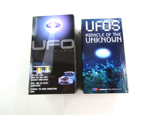 UFO Diaries & UFO Miracle of the Unknown VHS Lot Of 2 Movies Boxed Set ...
