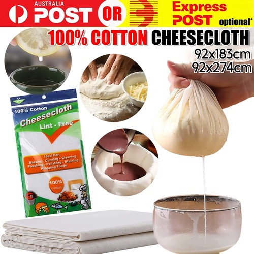 Cheesecloth Cheese Milk Food Grade Reusable Muslin Filter Cloth 183x92 ...