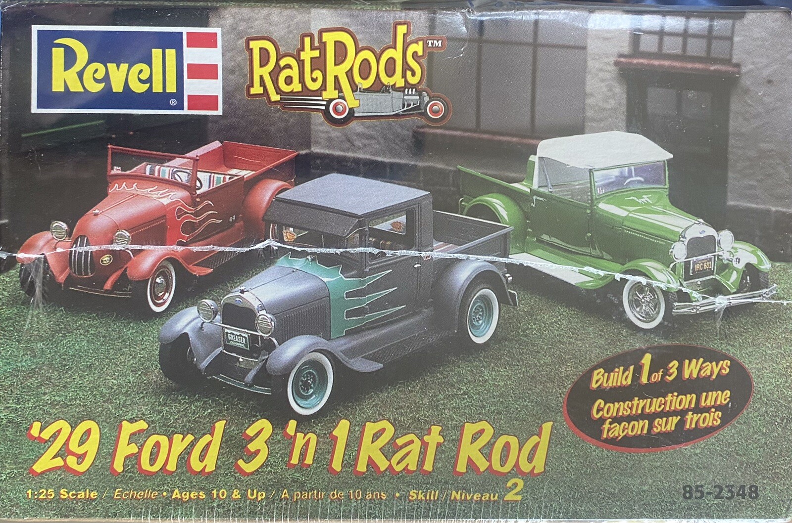 REVELL Rat Rods 1/25 Model Kit 29 FORD 3 In 1 Rat Rod NEW FACTORY ...
