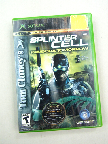 Tom Clancys Splinter Cell XBox Video Game Live Online Enabled Pandora ...