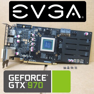 EVGA GeForce (NVIDIA) GTX 970 SC GAMING PCB with Factory Metal Back ...