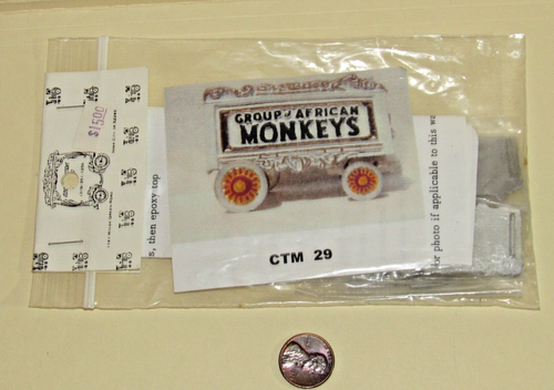 ho scale AFRICAN MONKEY CIRCUS CAGE WAGON KIT for Model Train Layouts ...