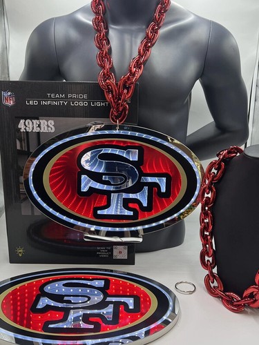 San Francisco 49ers LED Infinity Light Up Chain - Red Chain | eBay